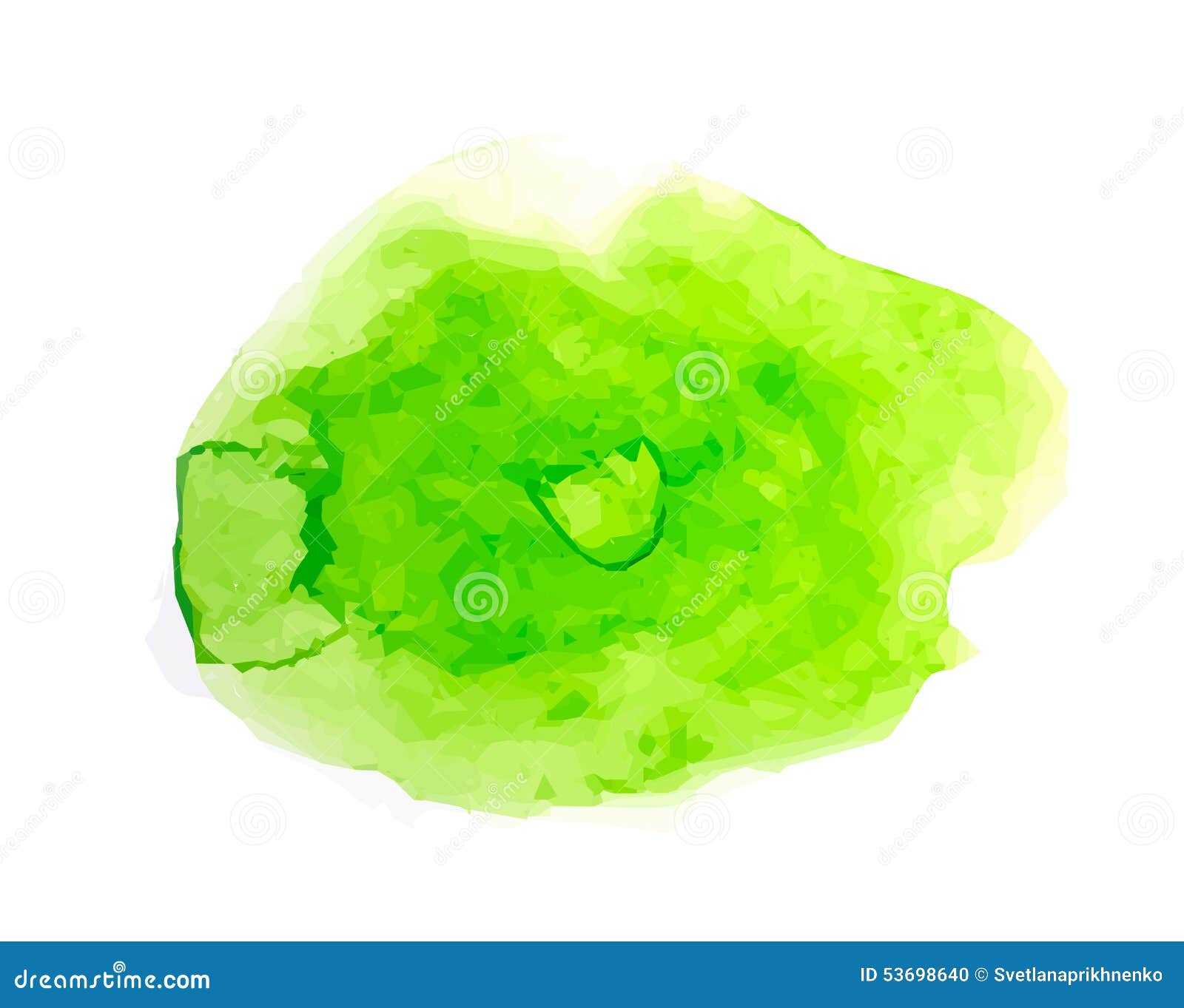 Green watercolor stock vector. Illustration of design - 53698640