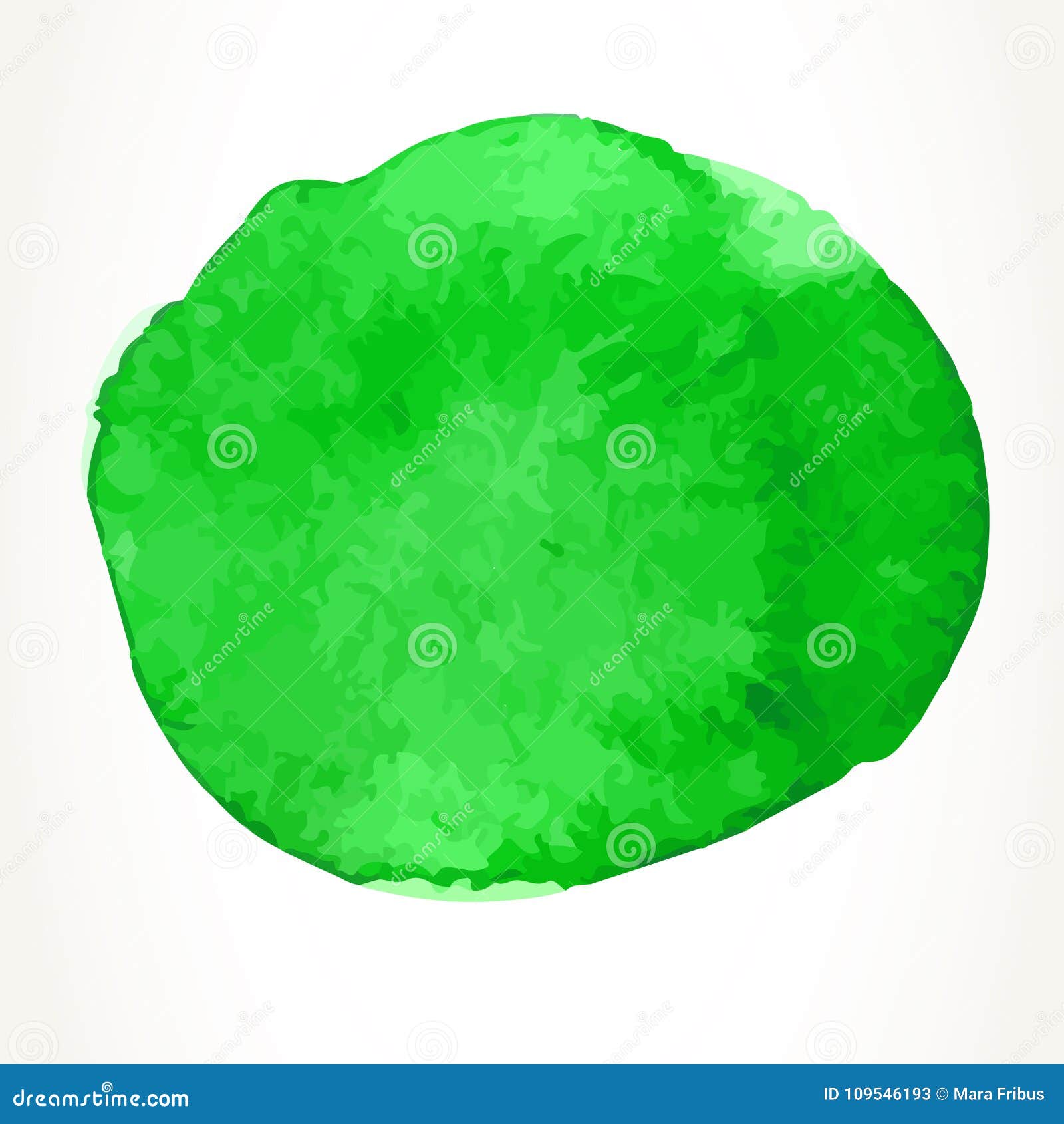 Green watercolor circle stock vector. Illustration of backdrop - 109546193