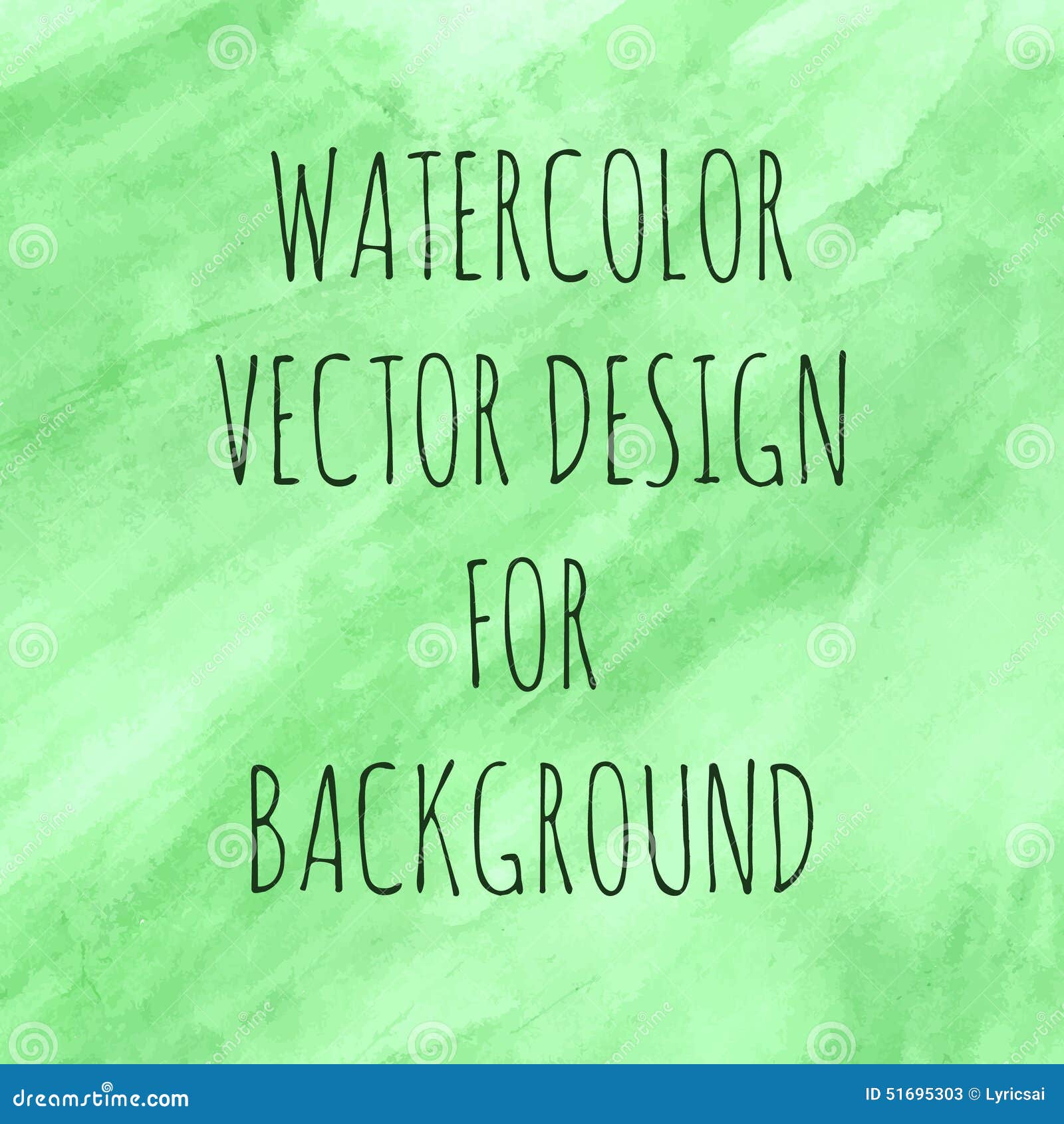 Green watercolor stock vector. Illustration of water - 51695303