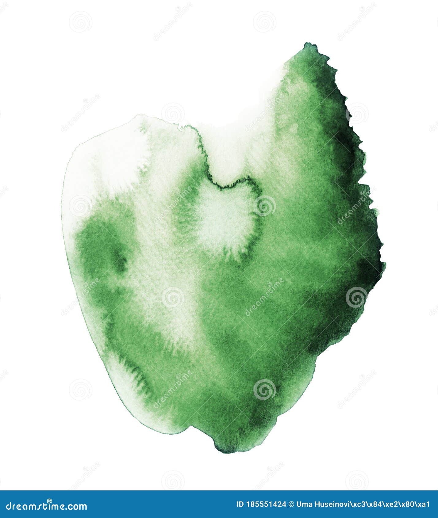 A Splash of Green Watercolor Stock Illustration - Illustration of ...