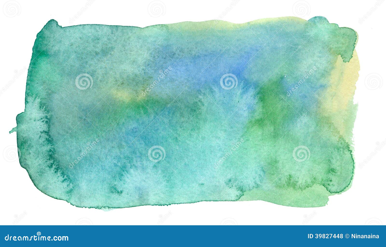Green watercolor stock illustration. Illustration of blue - 39827448