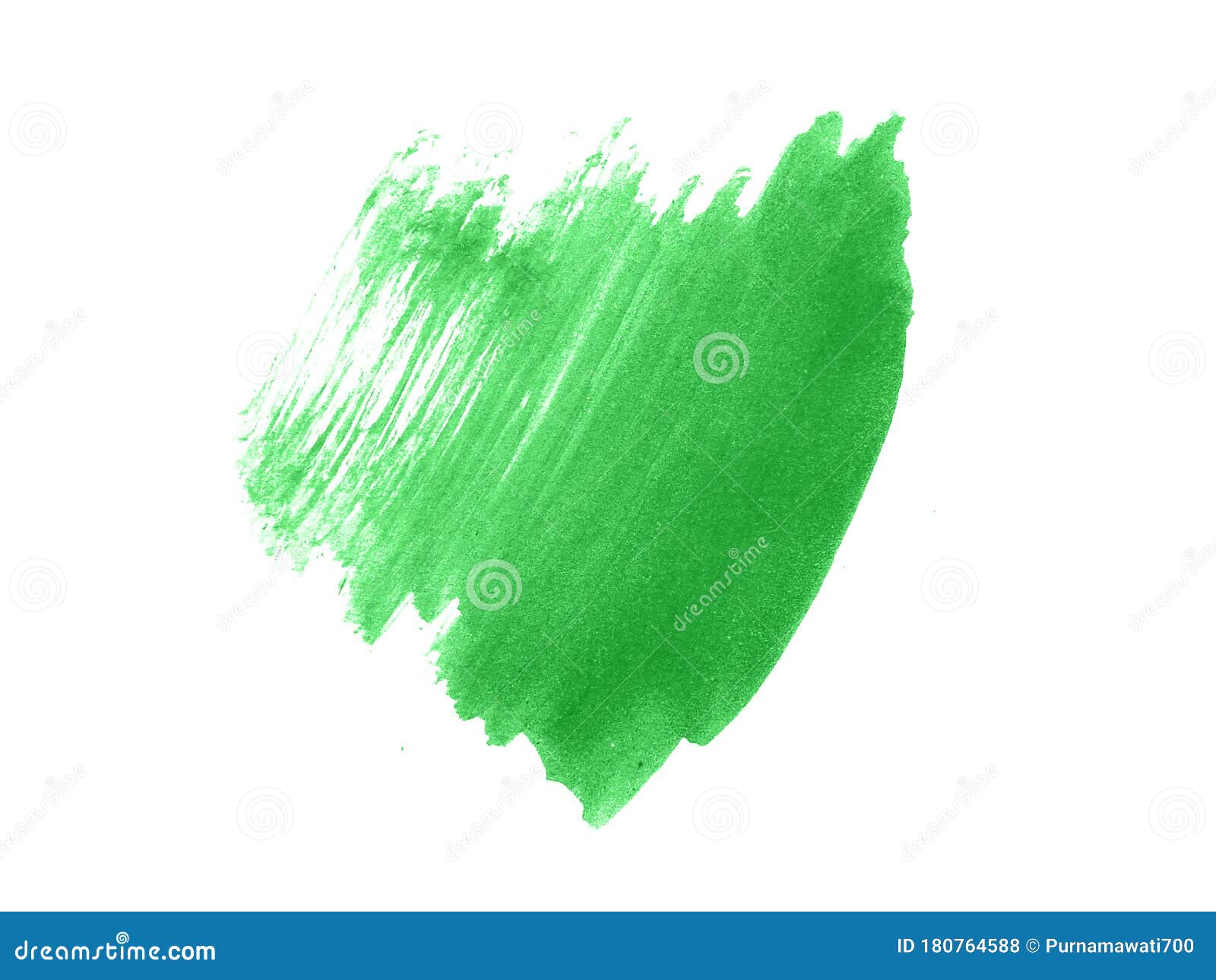 Green Watercolor Scribble Texture. Abstract Watercolor on White ...