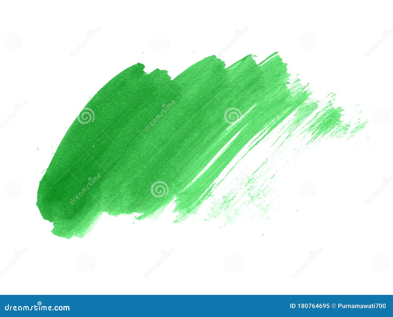 Green Watercolor Scribble Texture. Abstract Watercolor on White ...