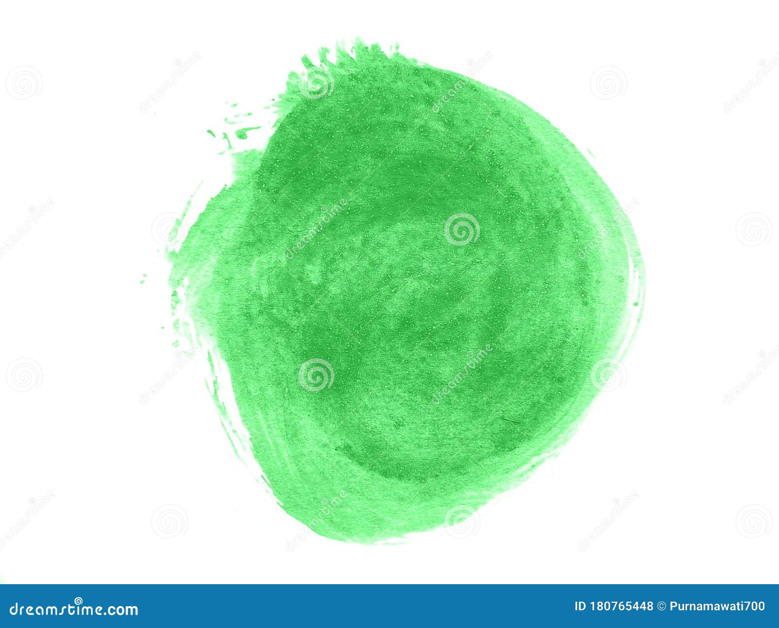 Green Watercolor Scribble Texture. Abstract Watercolor on White ...
