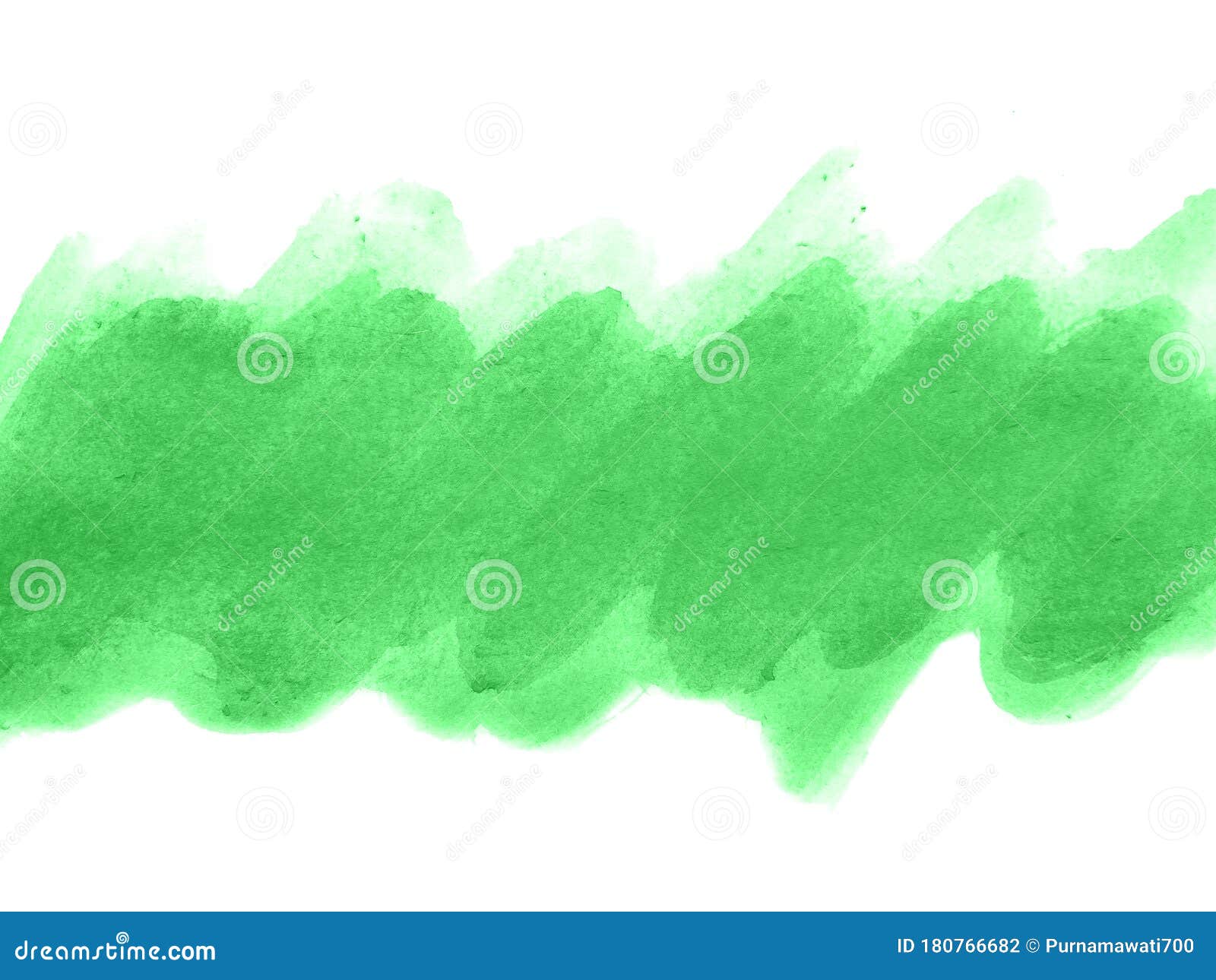 Green Watercolor Scribble Texture. Abstract Watercolor on White ...