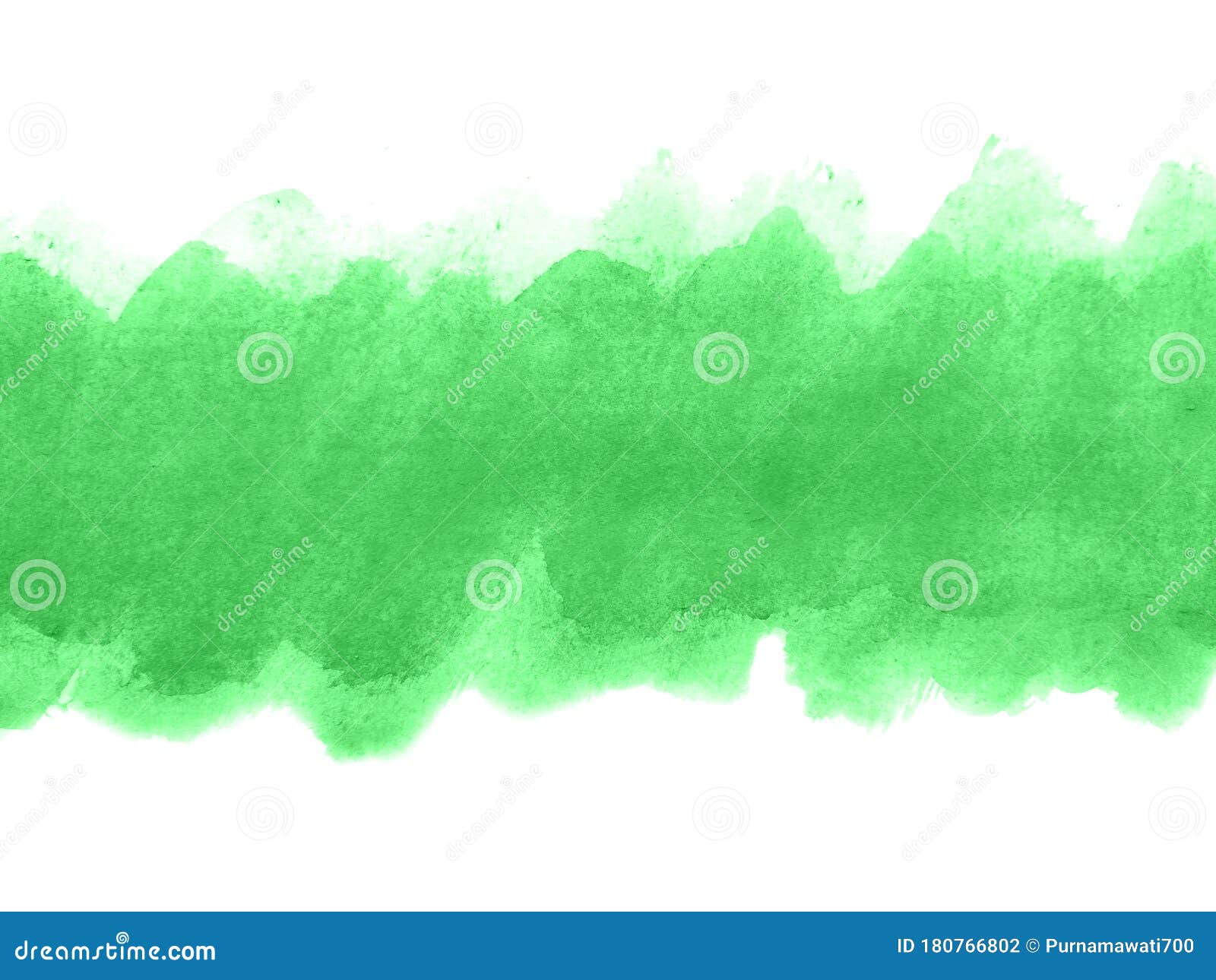 Green Watercolor Scribble Texture. Abstract Watercolor on White ...