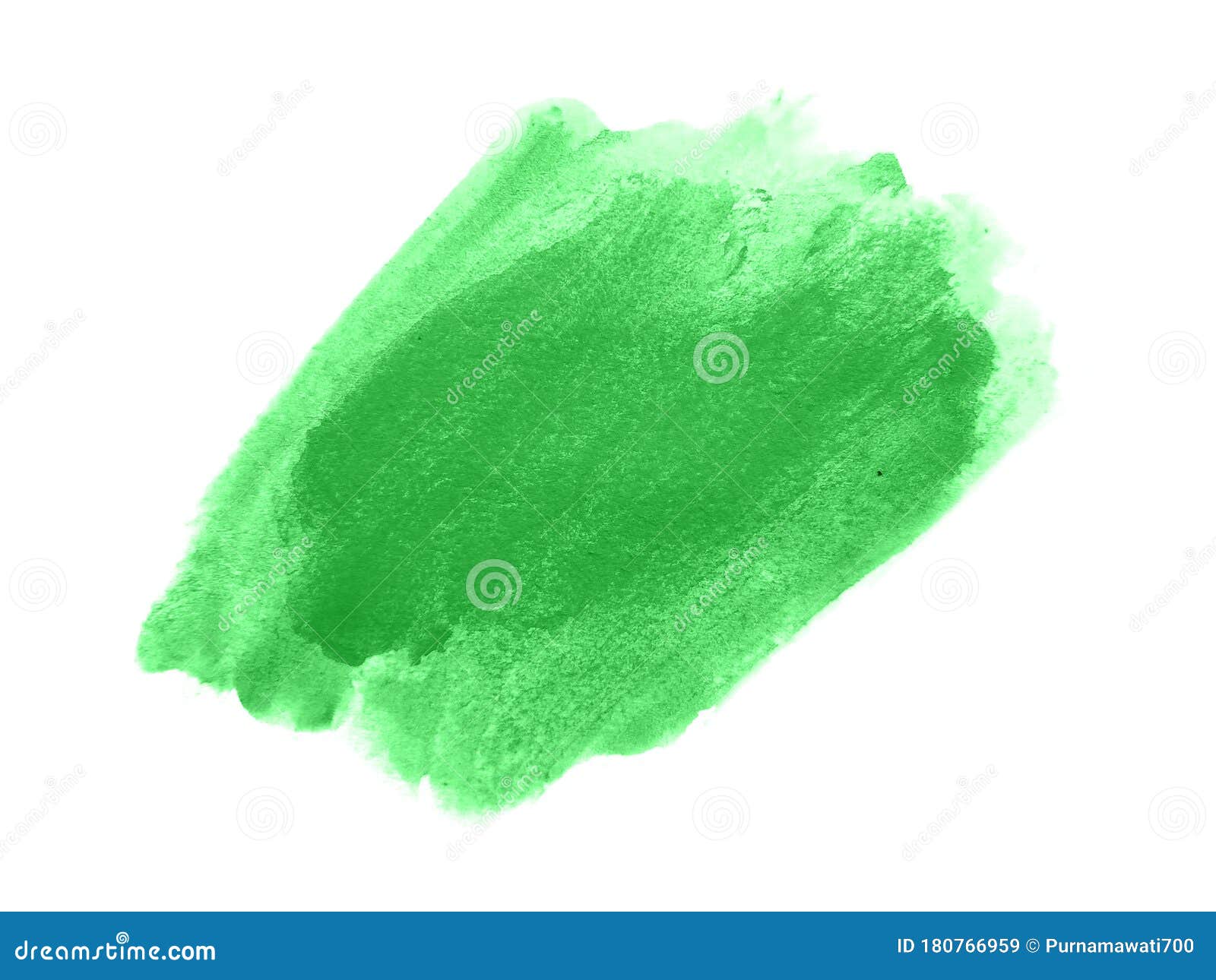 Green Watercolor Scribble Texture. Abstract Watercolor on White ...