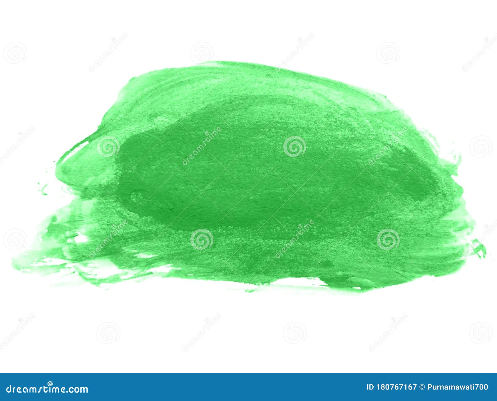 Green Watercolor Scribble Texture. Abstract Watercolor on White ...