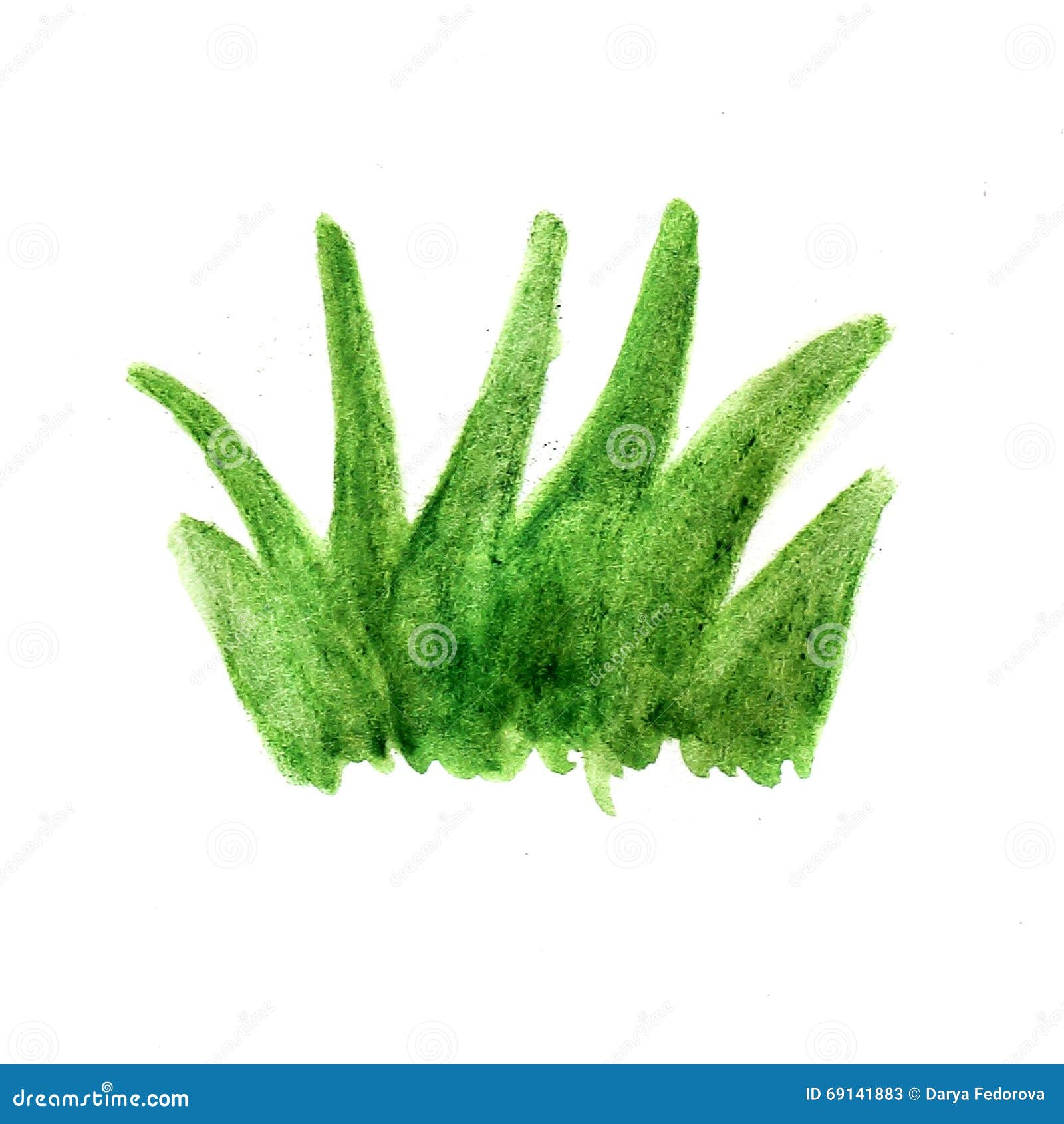 Green watercolour grass stock image. Image of grunge - 69141883