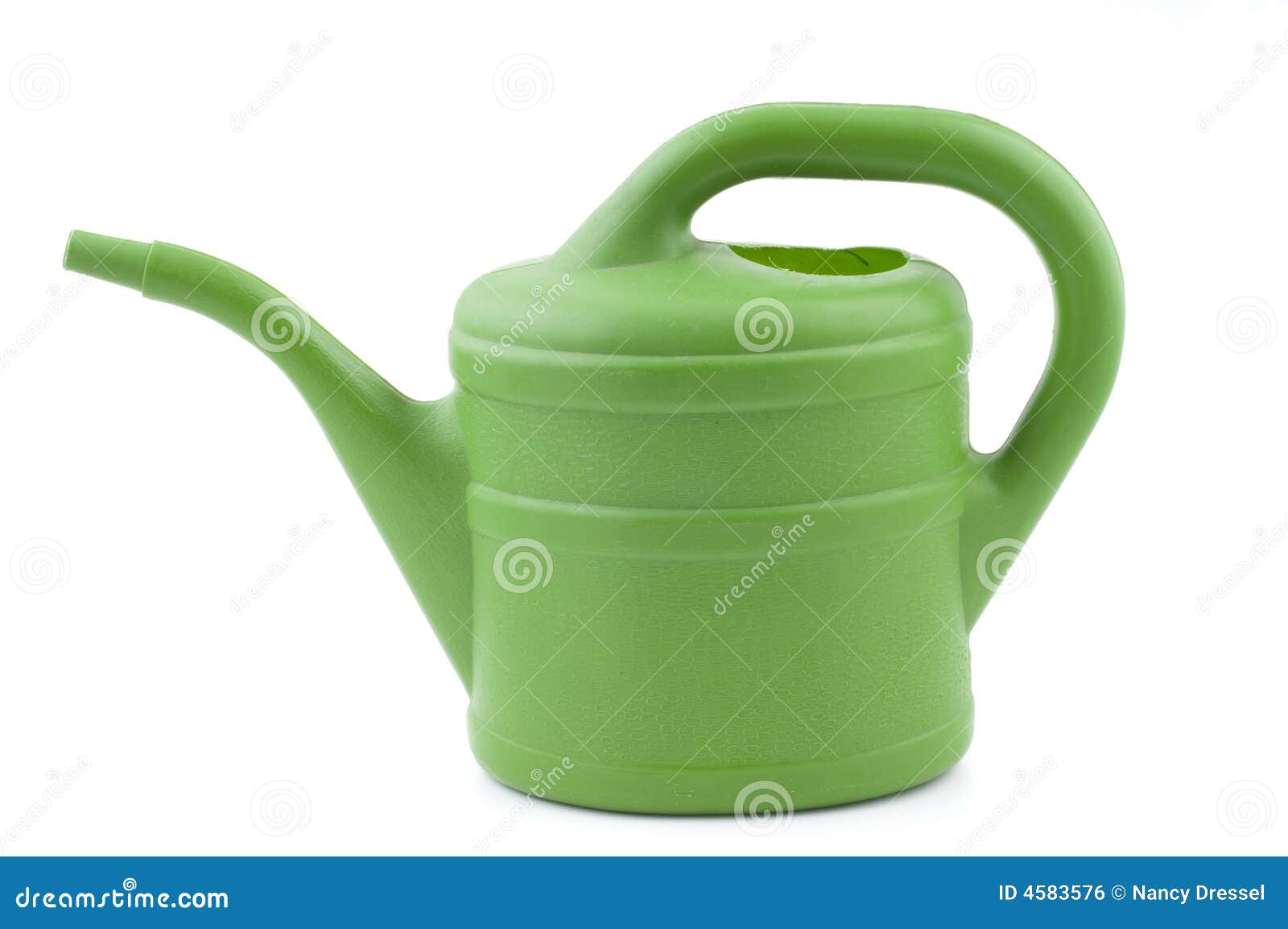 Green Watering Can On Paper Texture Leaves Shape Background Royalty ...