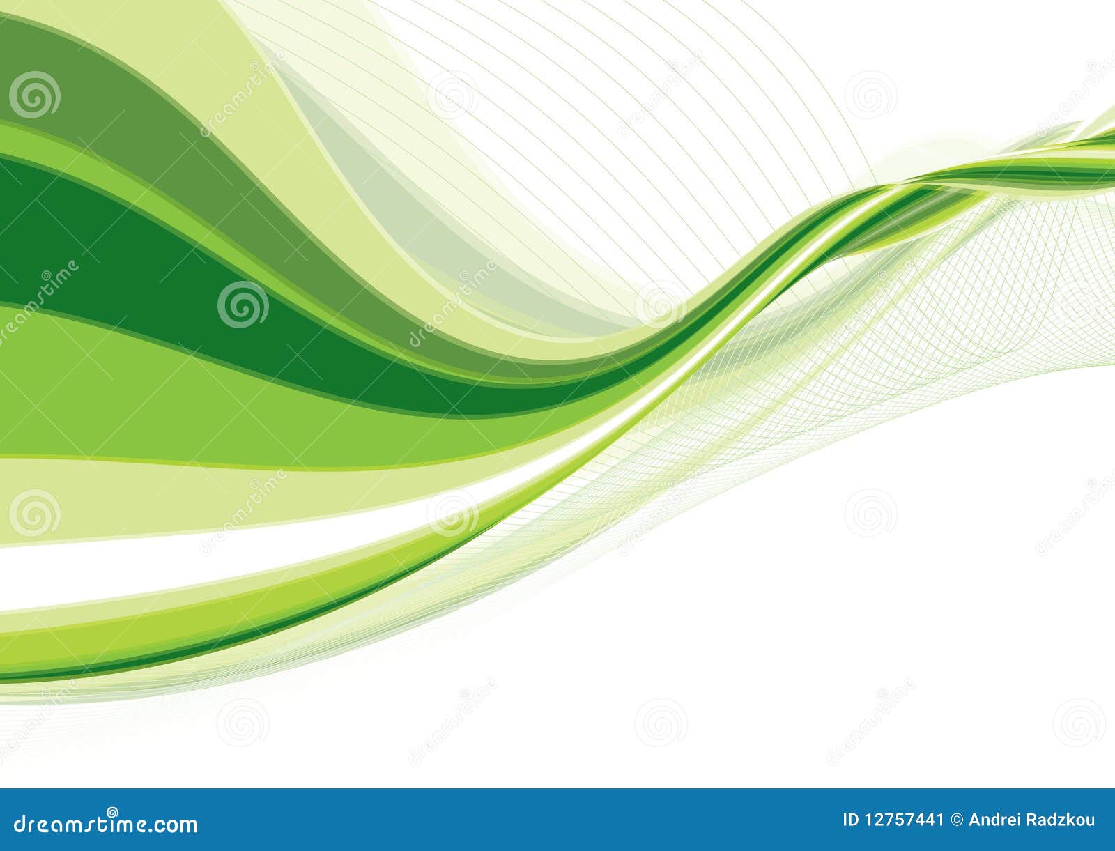 Green wave stock vector. Illustration of striped, elegant - 12757441