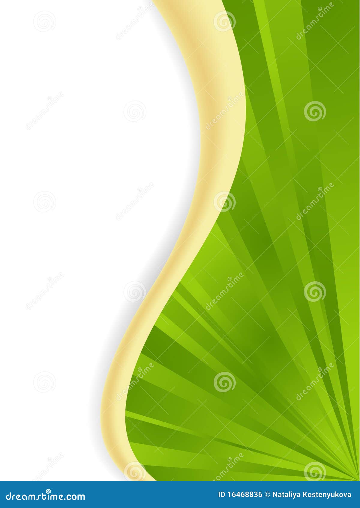 Green wave stock vector. Illustration of gold, backgrounds - 16468836