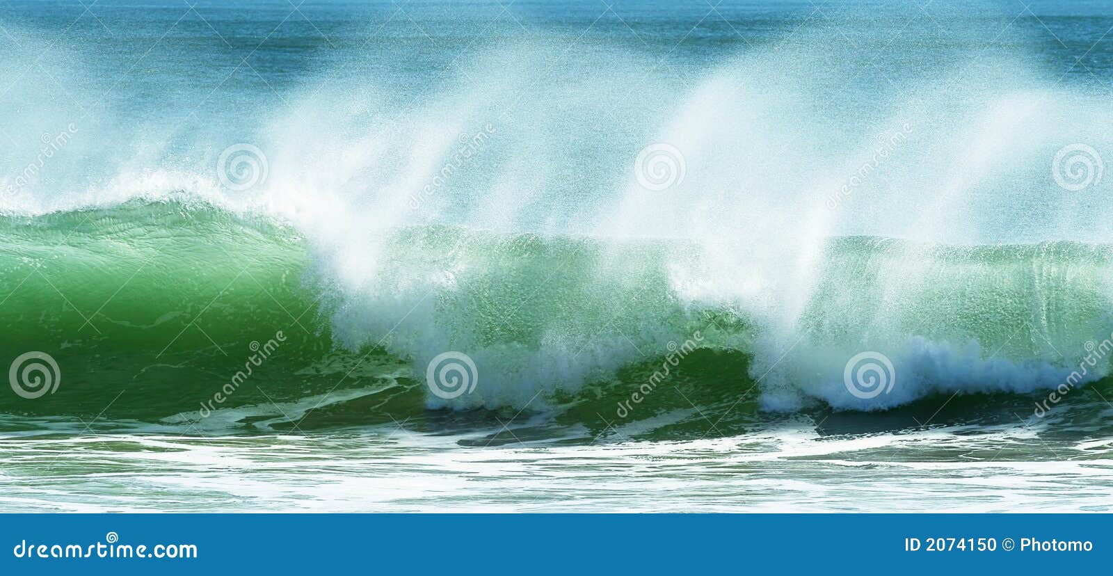 Green wave stock photo. Image of clear, beach, cristal - 2074150