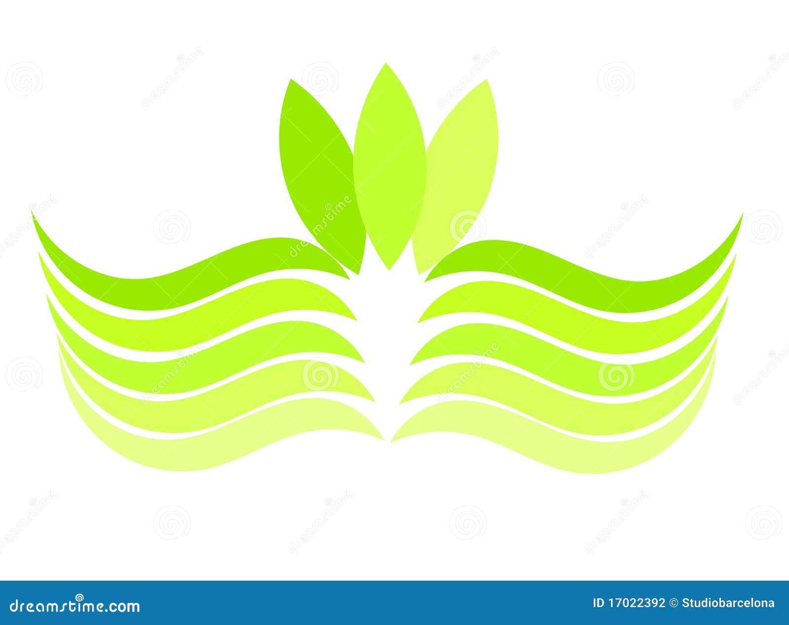 Green wave emblem stock vector. Illustration of colorful - 17022392
