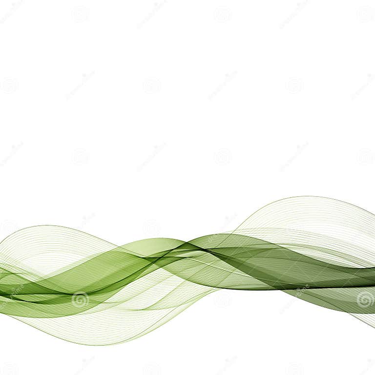 Green Wave Pattern. Abstract Design Element. Wave for Presentation. Eps ...
