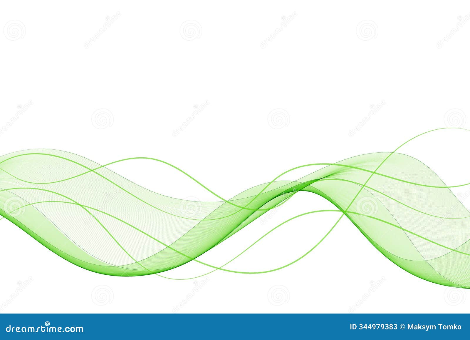 Green Wave. Vector Layout for Advertising, Presentations and More. Wave ...