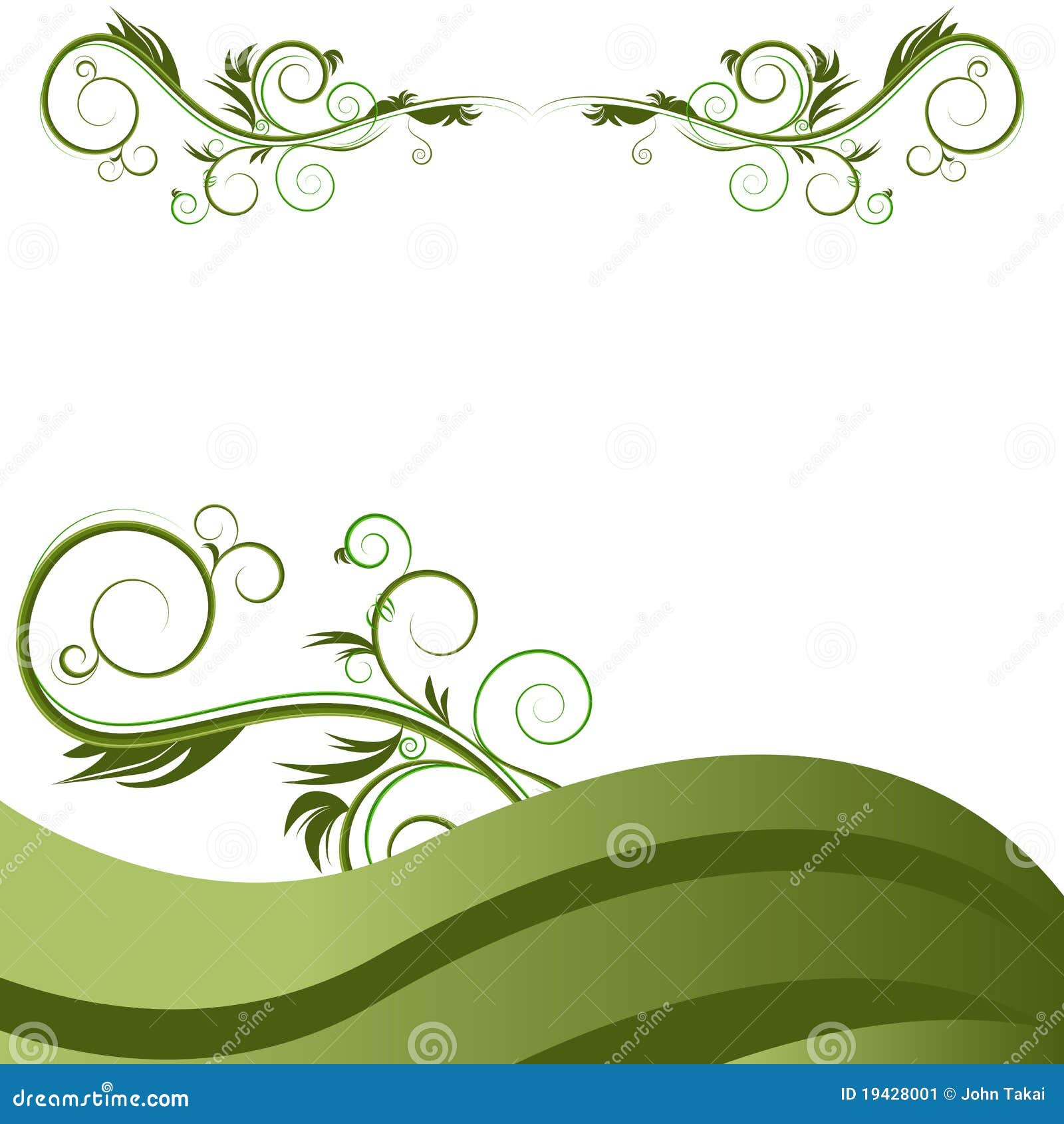 Flourishes Background, Floral Pattern, Vector Illu | CartoonDealer.com ...