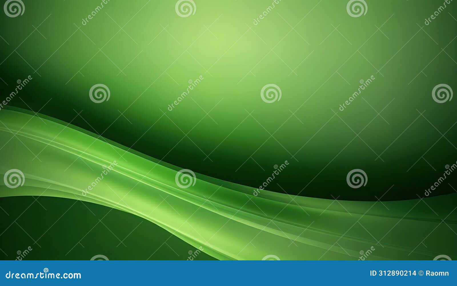 Green Wave Website Header Art Abstract Background, AI Generated Stock ...