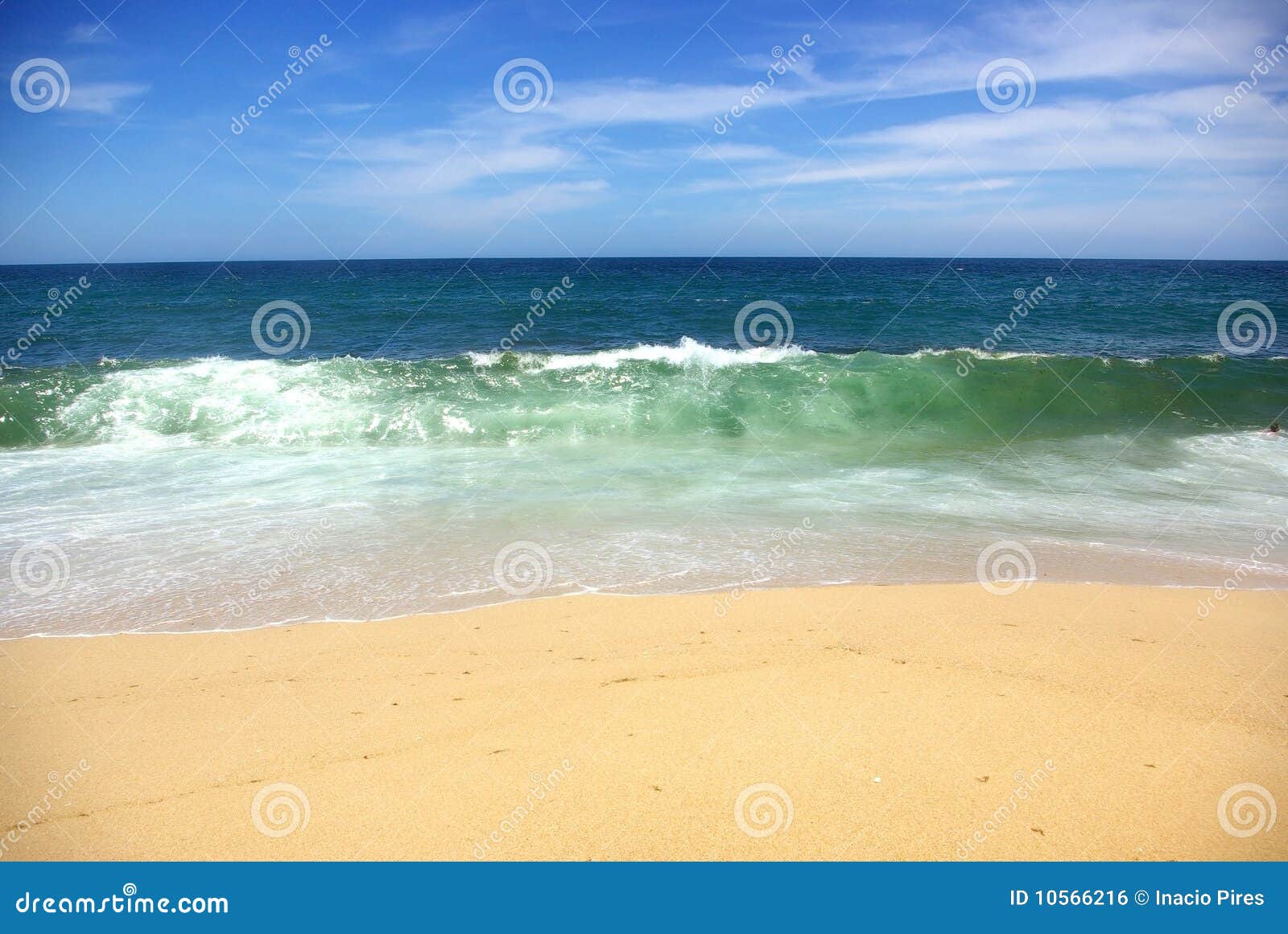 Green waves. stock photo. Image of cloud, holiday, relaxation - 10566216
