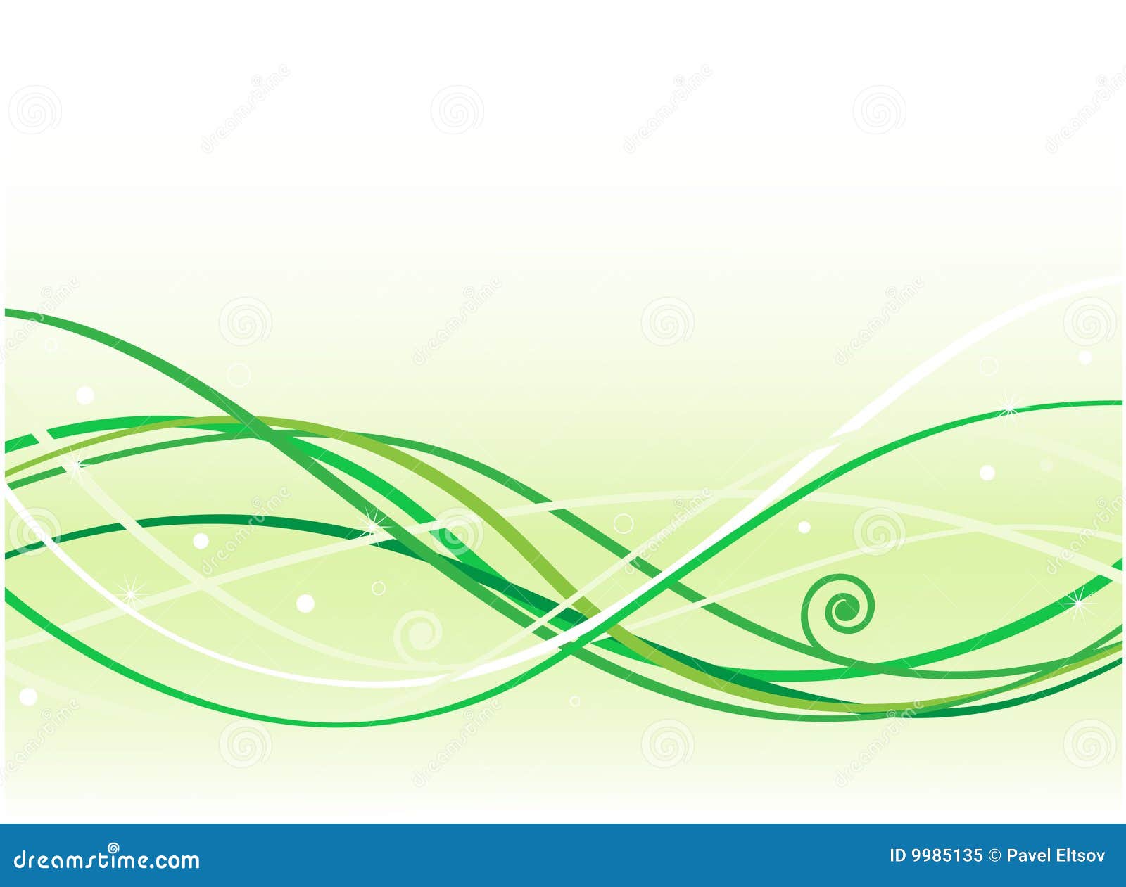 Green waves stock vector. Illustration of environmental - 9985135