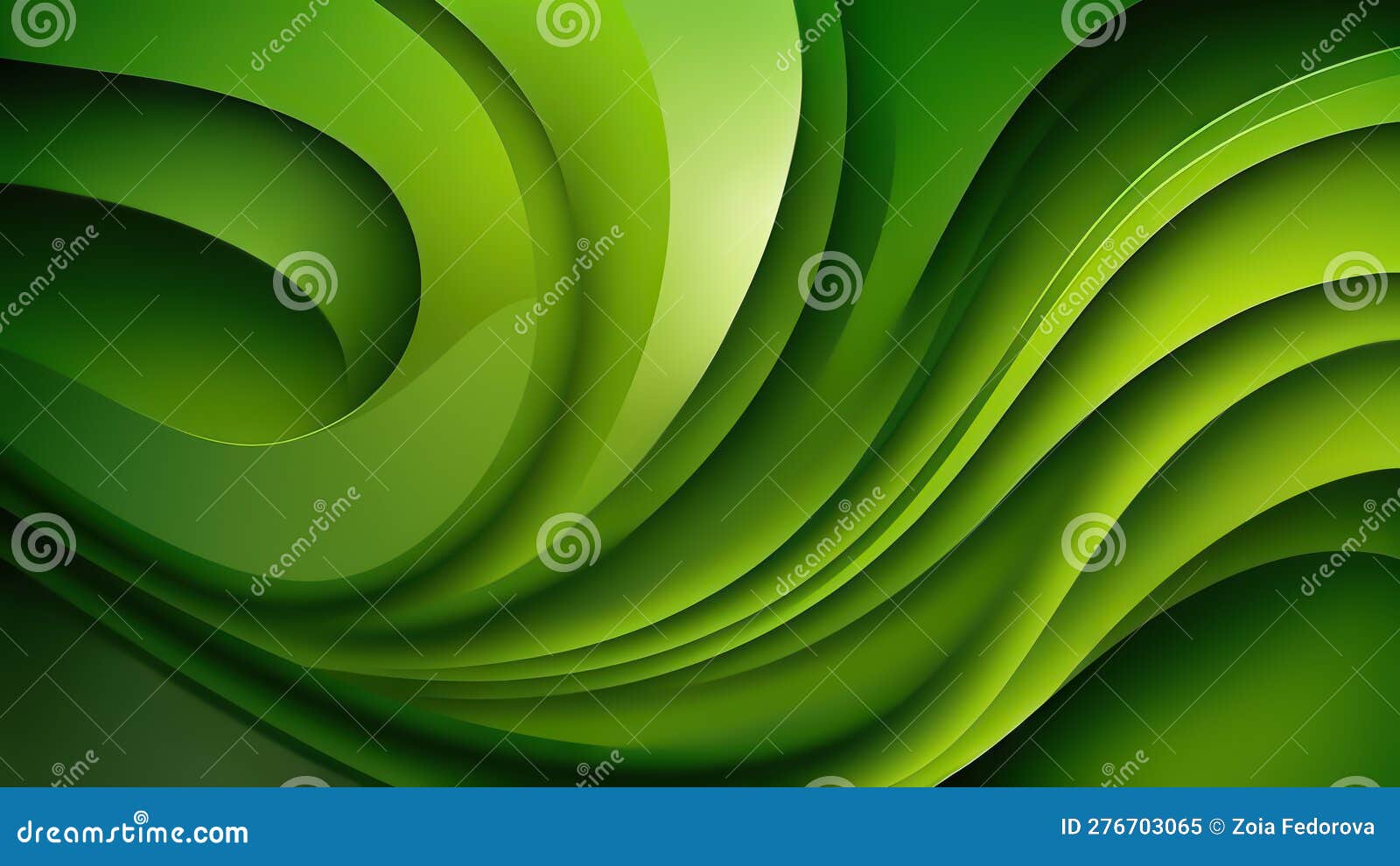 Green Waves Background stock illustration. Illustration of blank ...