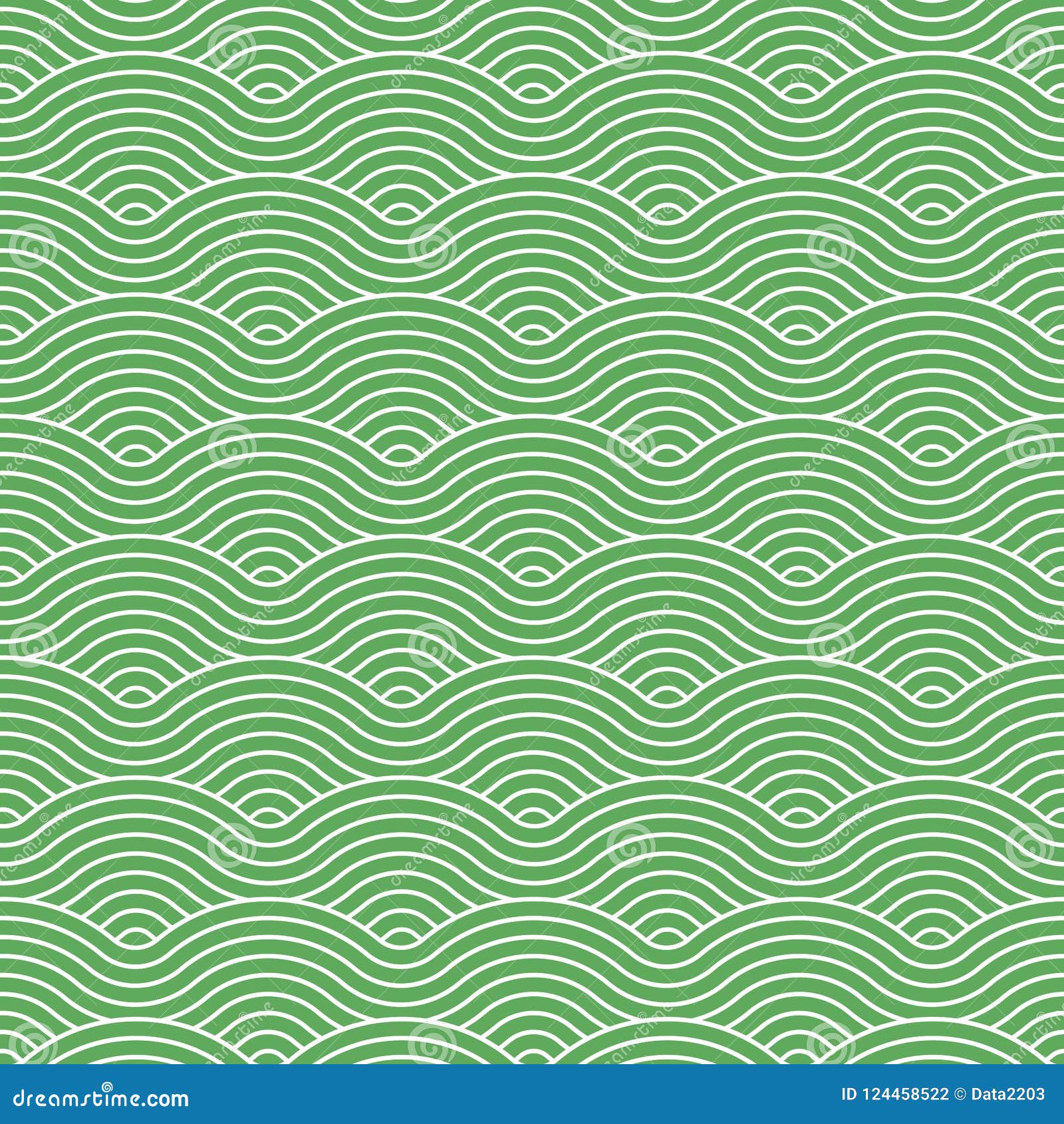 Green Vector Curvy Waves Pattern Stock Vector - Illustration of ...