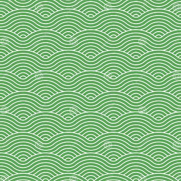 Green Vector Curvy Waves Pattern Stock Vector - Illustration of ...