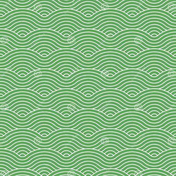 Green Vector Curvy Waves Pattern Stock Vector - Illustration of ...