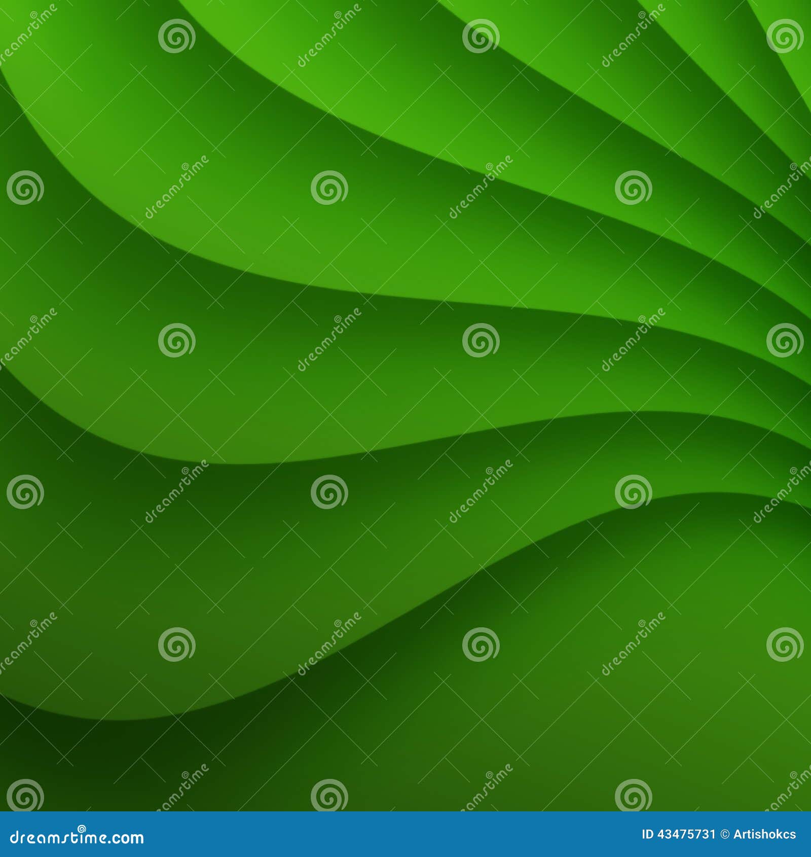 Green Wavy background. stock vector. Illustration of design - 43475731