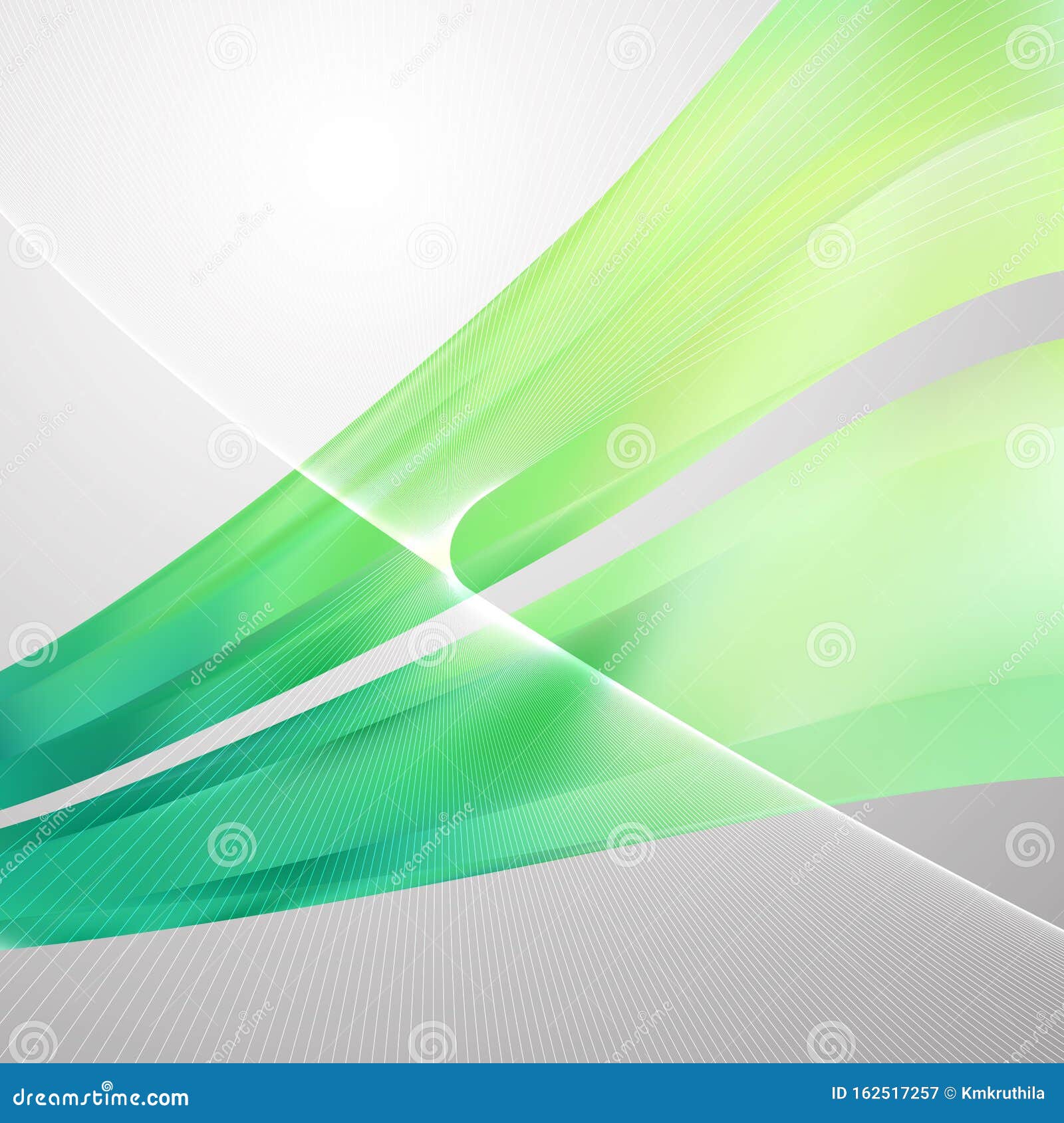 Green Wavy Lines Background Stock Vector - Illustration of wavy, flow ...