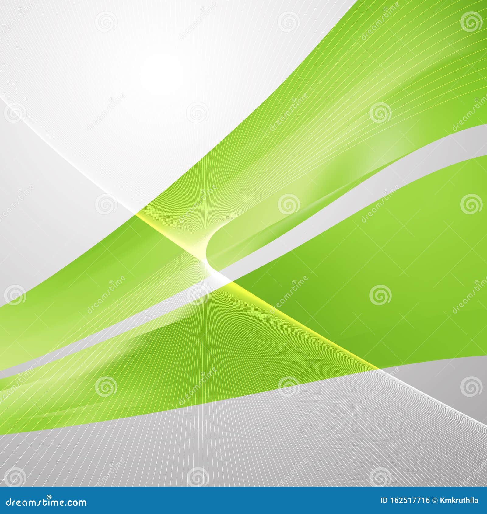 Green Wavy Lines Background Template Stock Vector - Illustration of ...