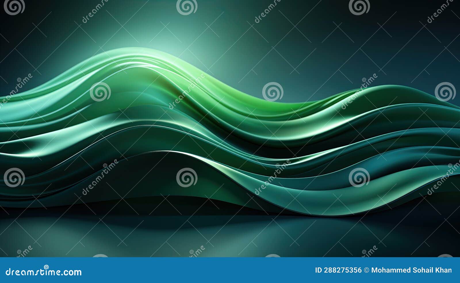 Green Wavy Pattern Stunning Abstract Background Stock Illustration ...