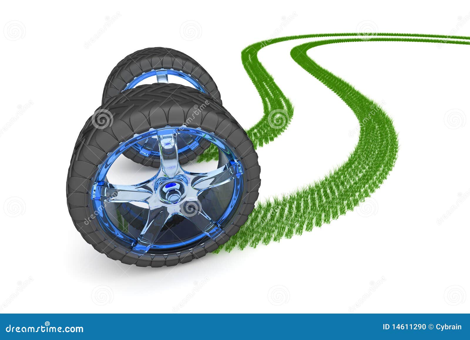 Green way stock illustration. Illustration of care, environment - 14611290