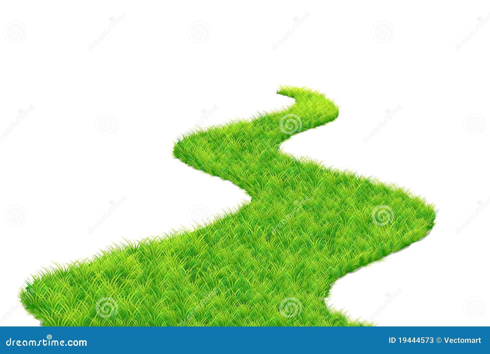 Green Way stock illustration. Illustration of field, concept - 19444573