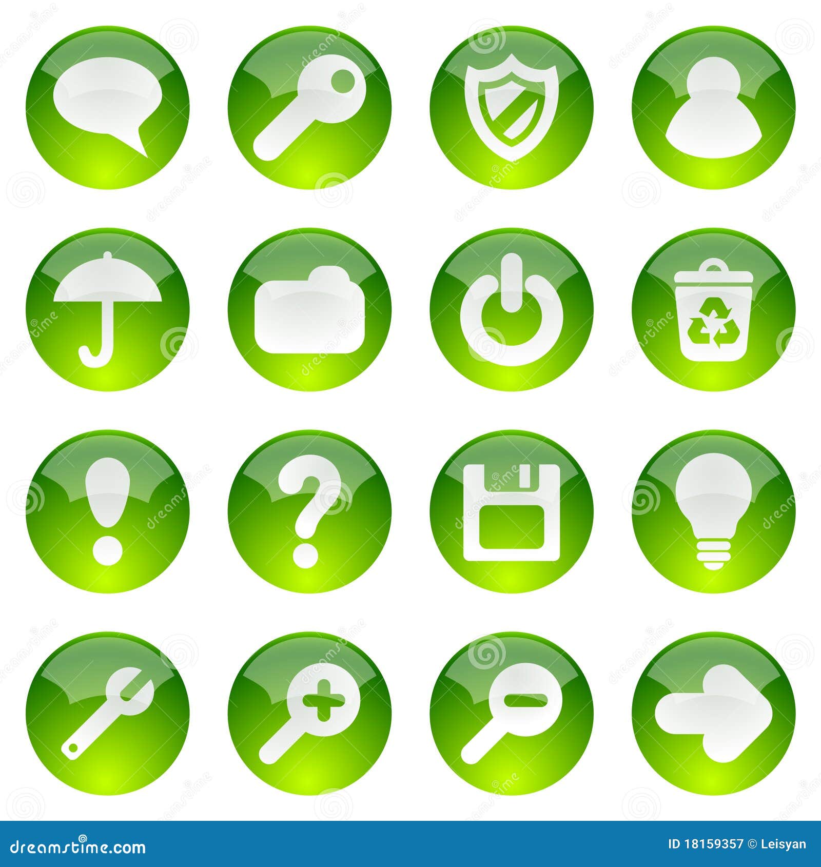 Green web icons stock illustration. Illustration of control - 18159357