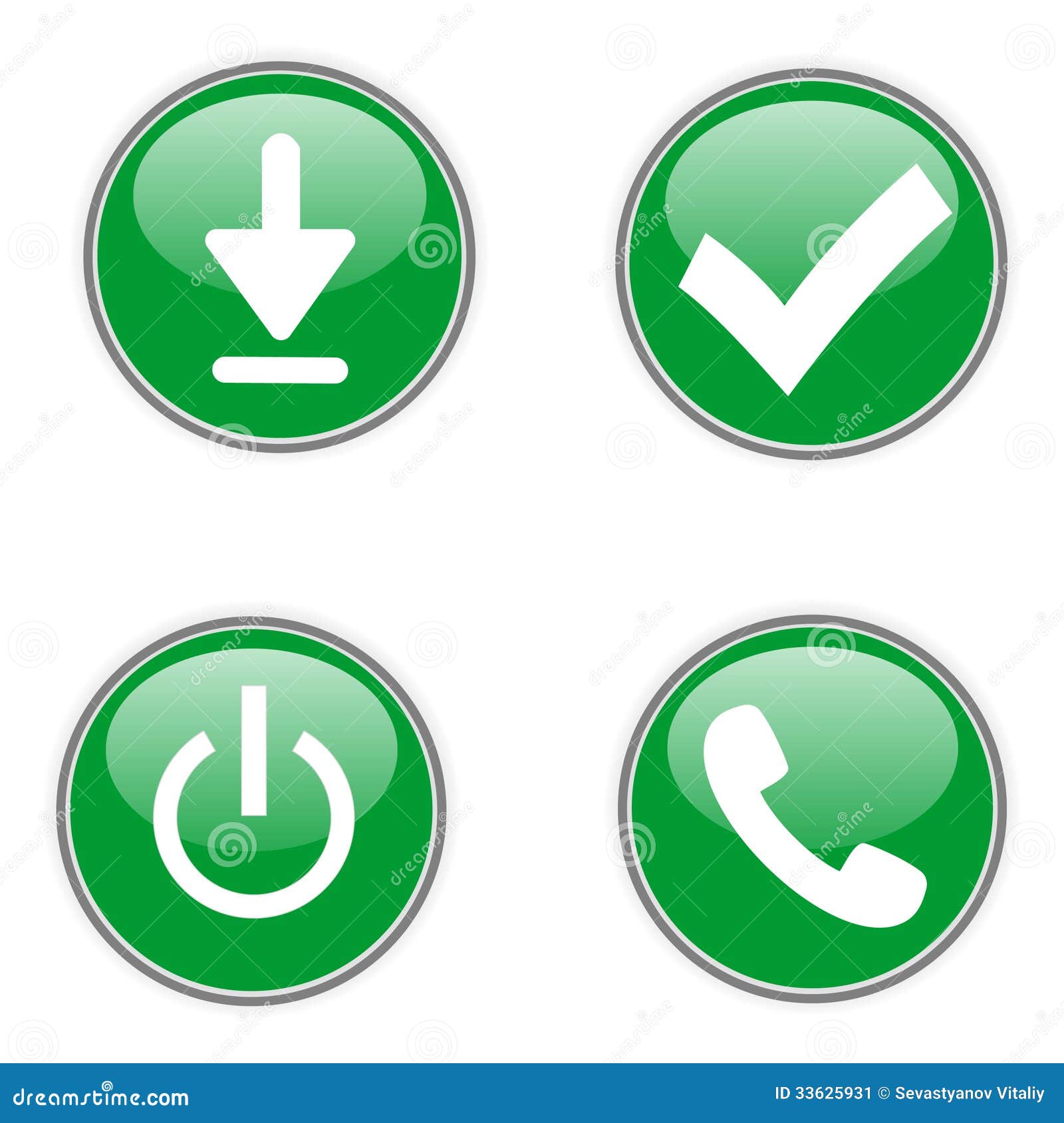 Green web icons stock vector. Illustration of data, painting - 33625931