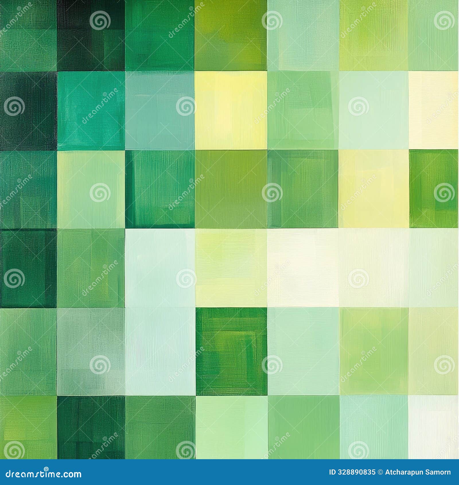 A Green and White Checkerboard Pattern with a Green and Yellow Color ...