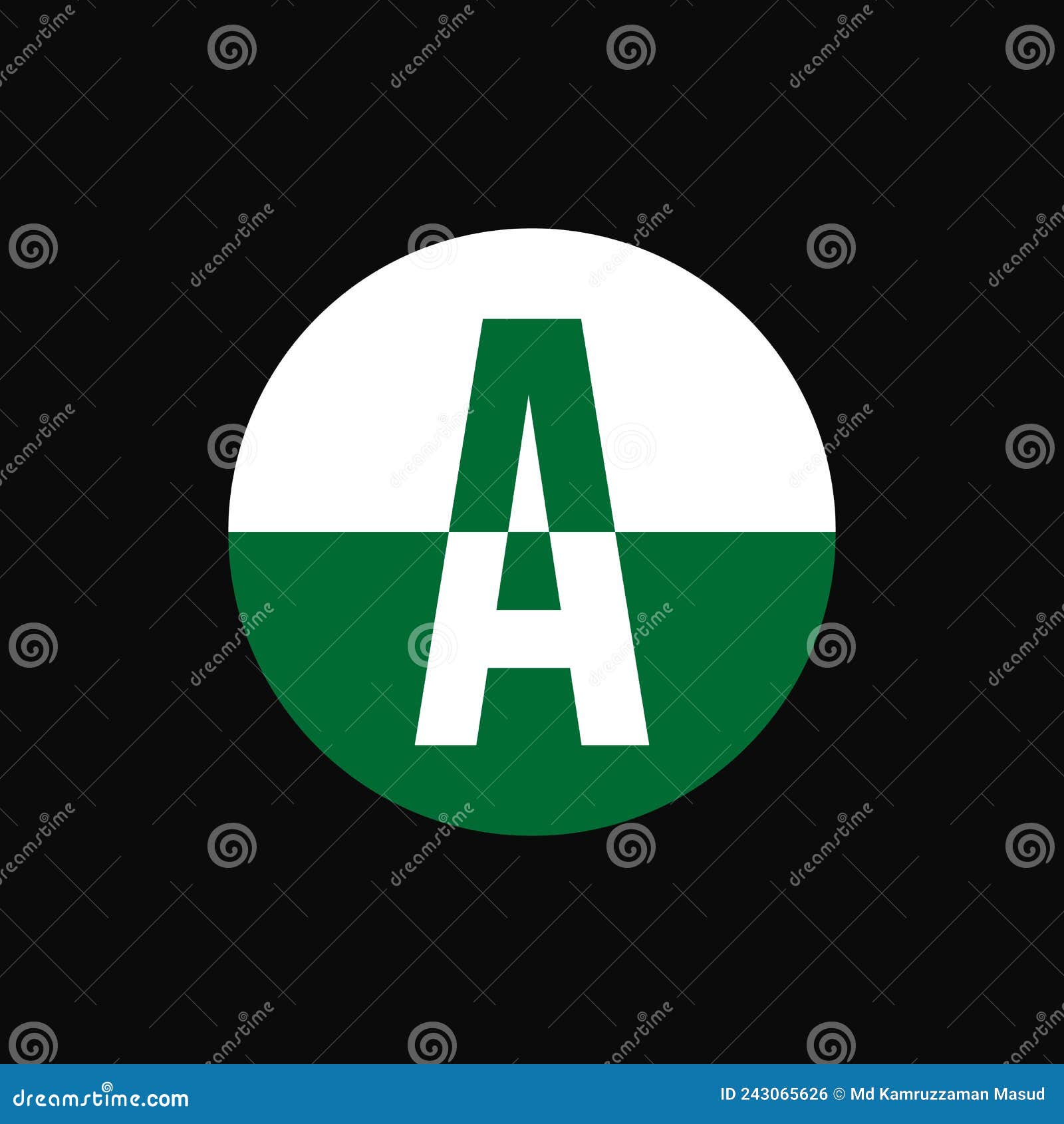 A Lettermark Logo Vector Illustration. a Logotype Design Stock Vector ...