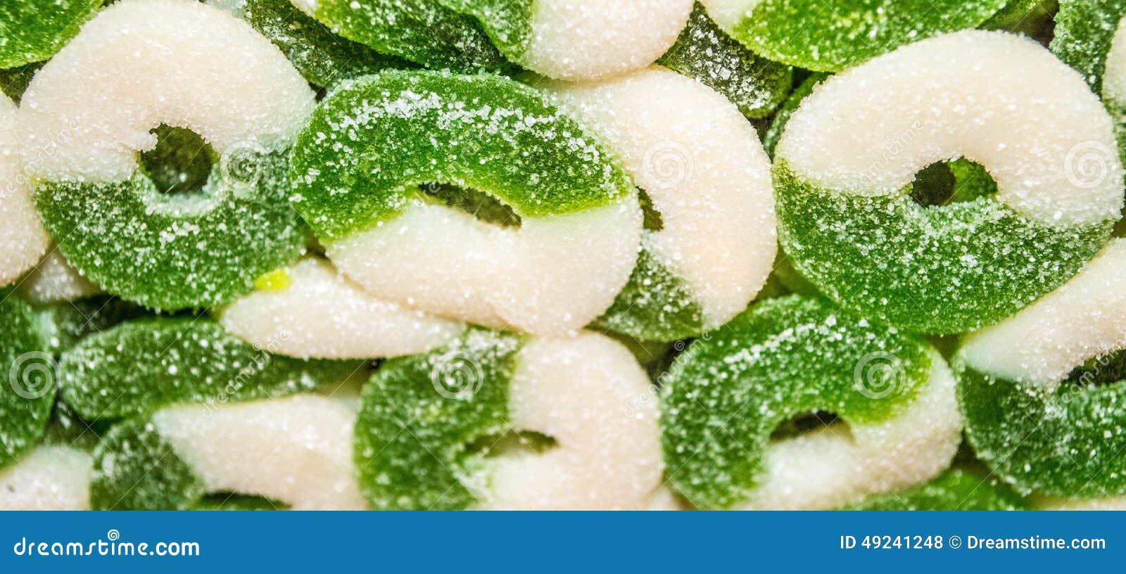 Green and White Ring Gummy Background Stock Photo - Image of background ...