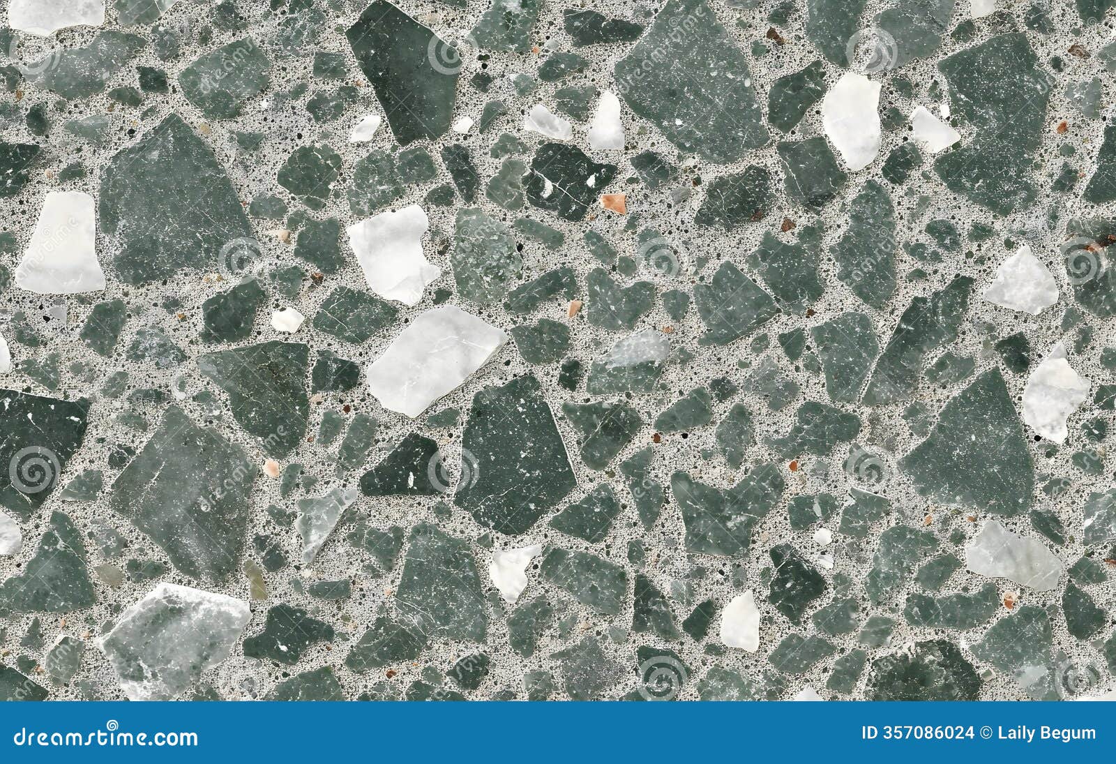 Green and White Terrazzo Texture Seamless Pattern Royalty Free Image ...