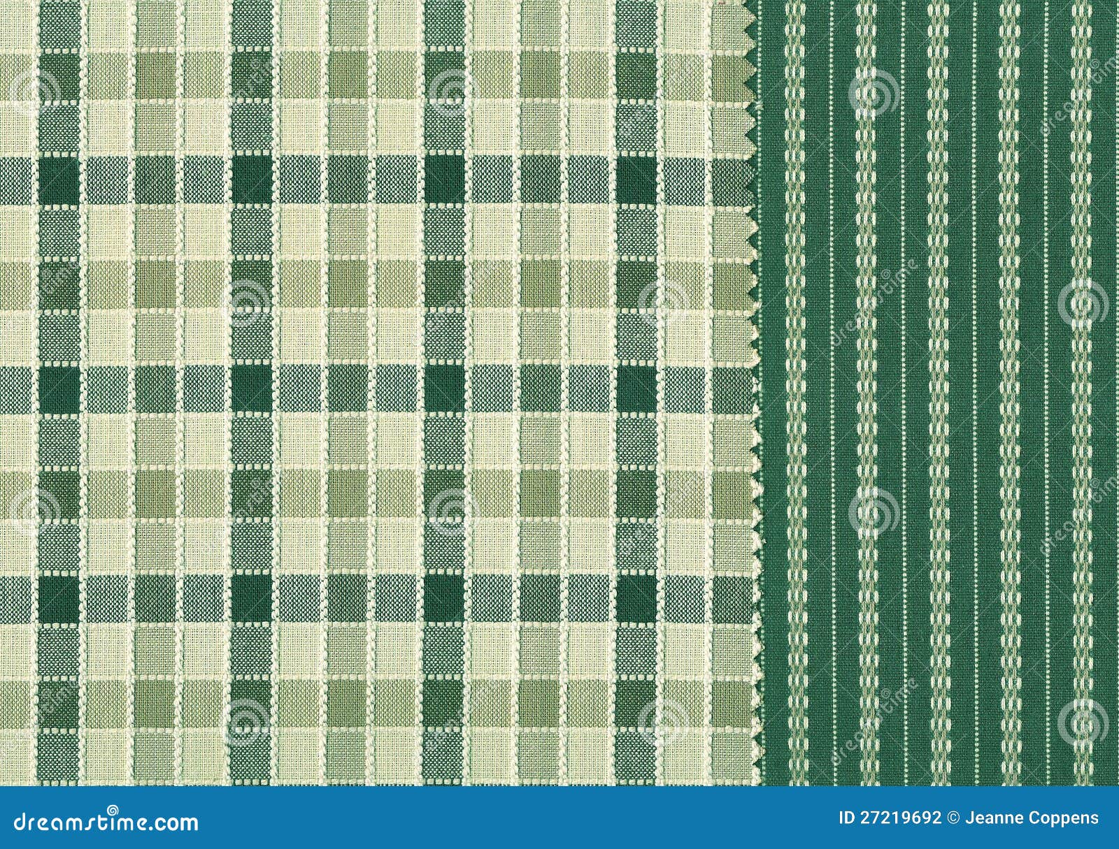 Green and White Textile Samples. Stock Photo - Image of picnic ...