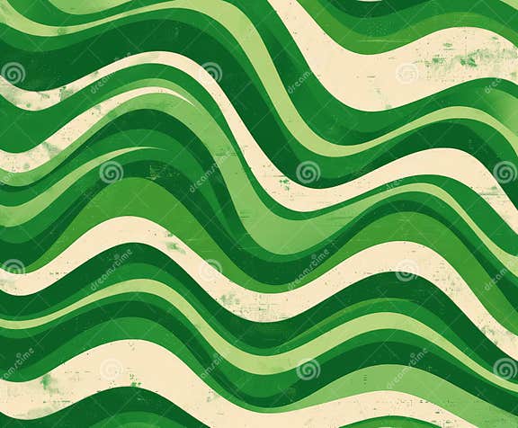 Green and White Wavy Background Stock Illustration - Illustration of ...