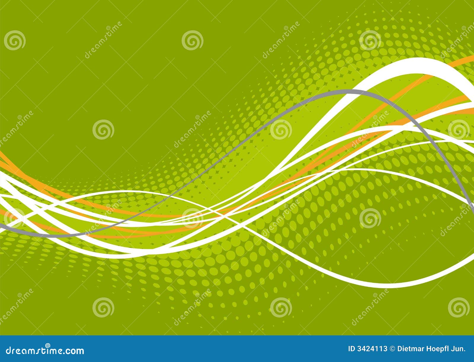 Green and white wavy lines stock vector. Illustration of gray - 3424113