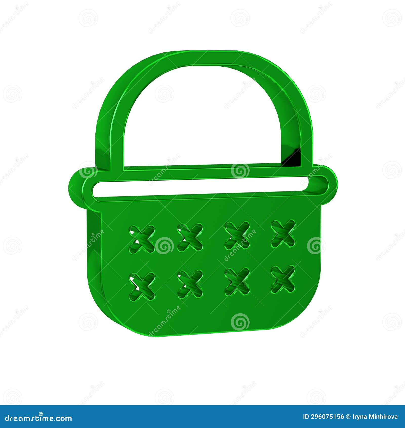Green Wicker Basket Icon Isolated on Transparent Background. Stock ...