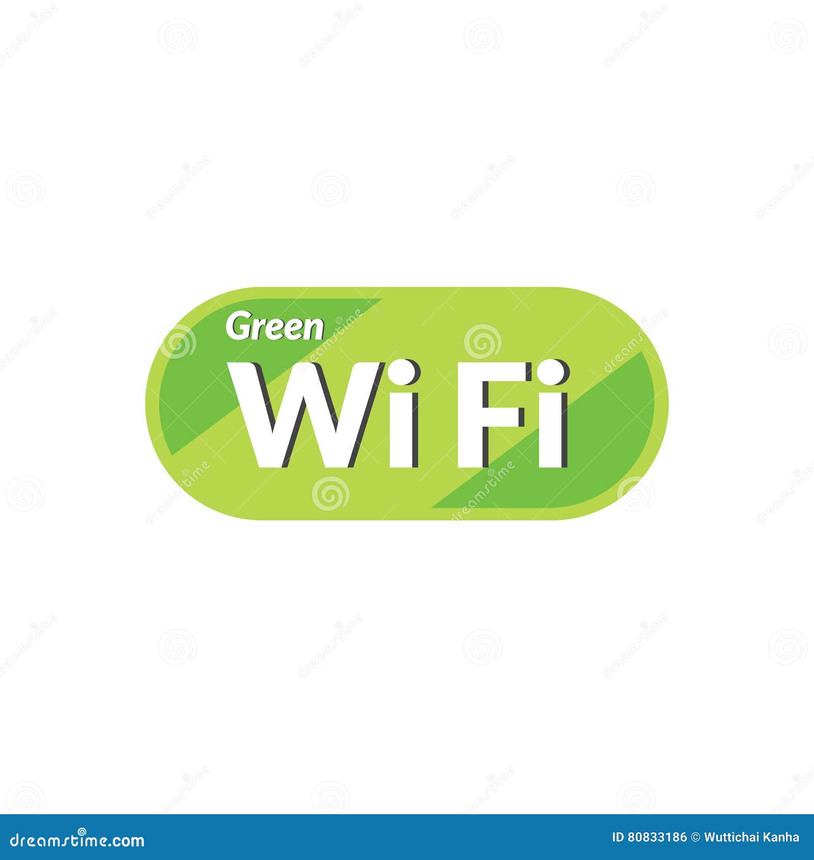 Green WiFi Icon is Basic Vector Icon, EPS10 Stock Vector - Illustration ...