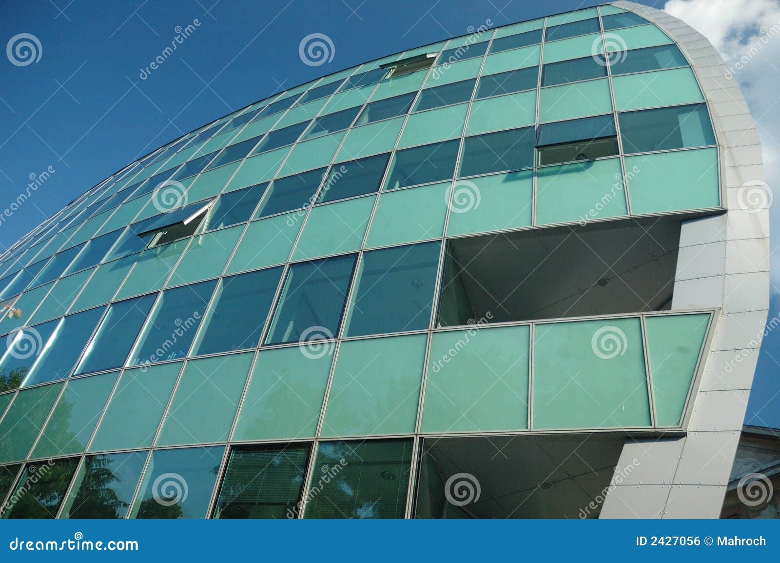 Green windows stock photo. Image of mirror, city, architecture - 2427056