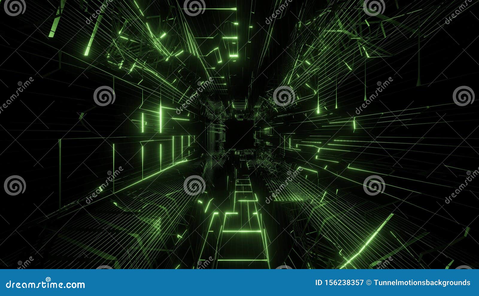 Green Wireframe Design with Nice Reflection 3d Rendering Background ...