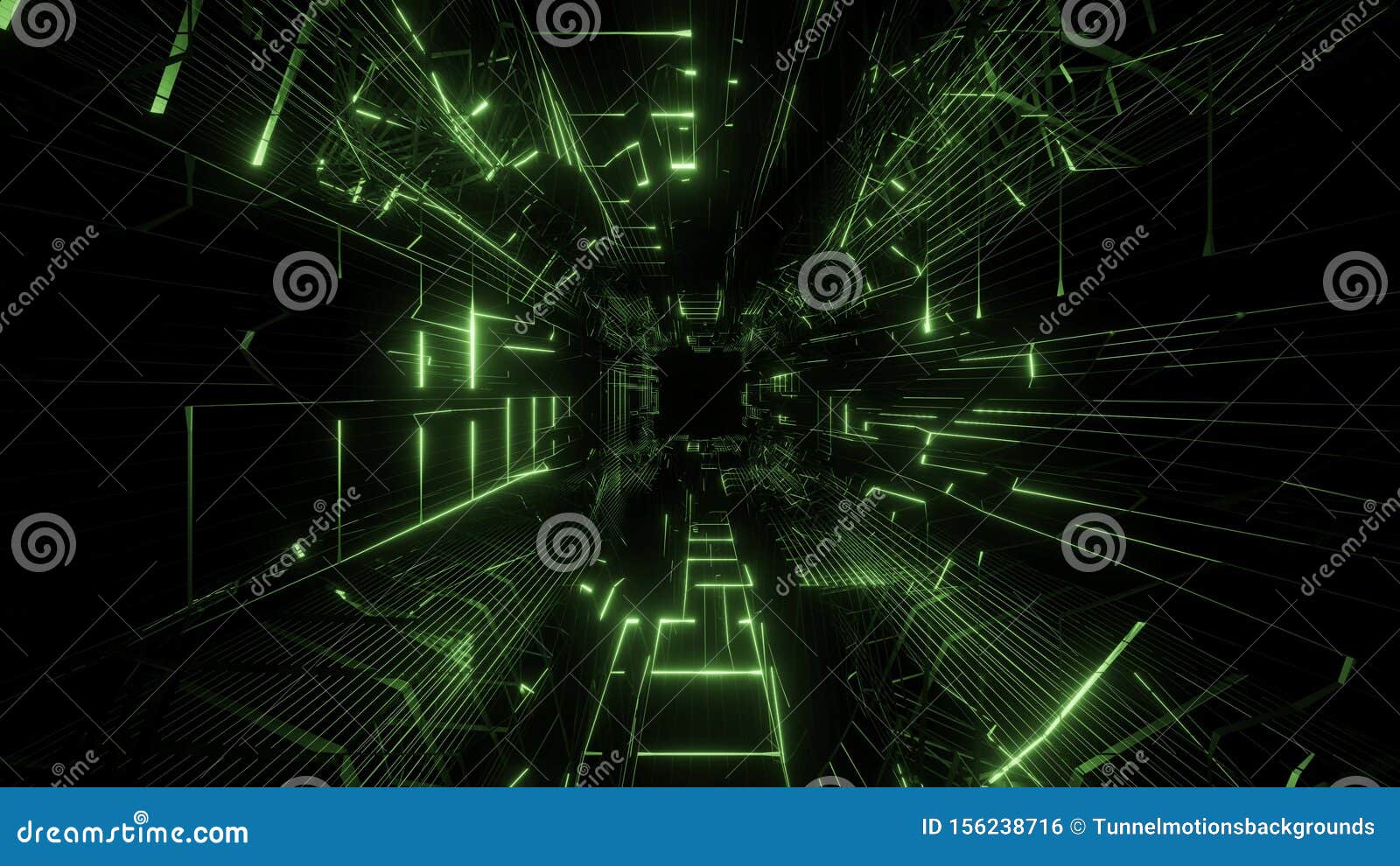 Green Wireframe Design with Nice Reflection 3d Rendering Background ...