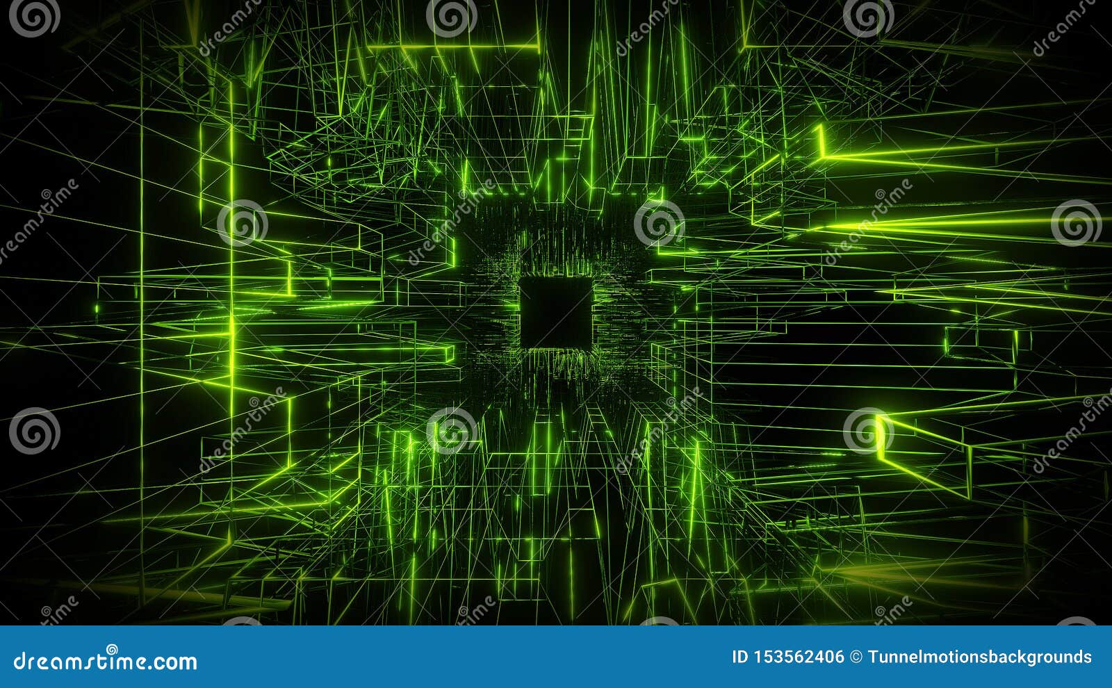 Green Wireframe Visual Design Background 3d Rendering Stock ...