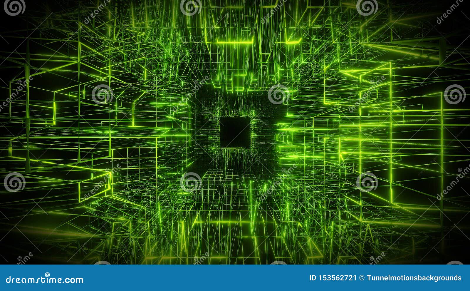 Green Wireframe Visual Design Background 3d Rendering Stock ...